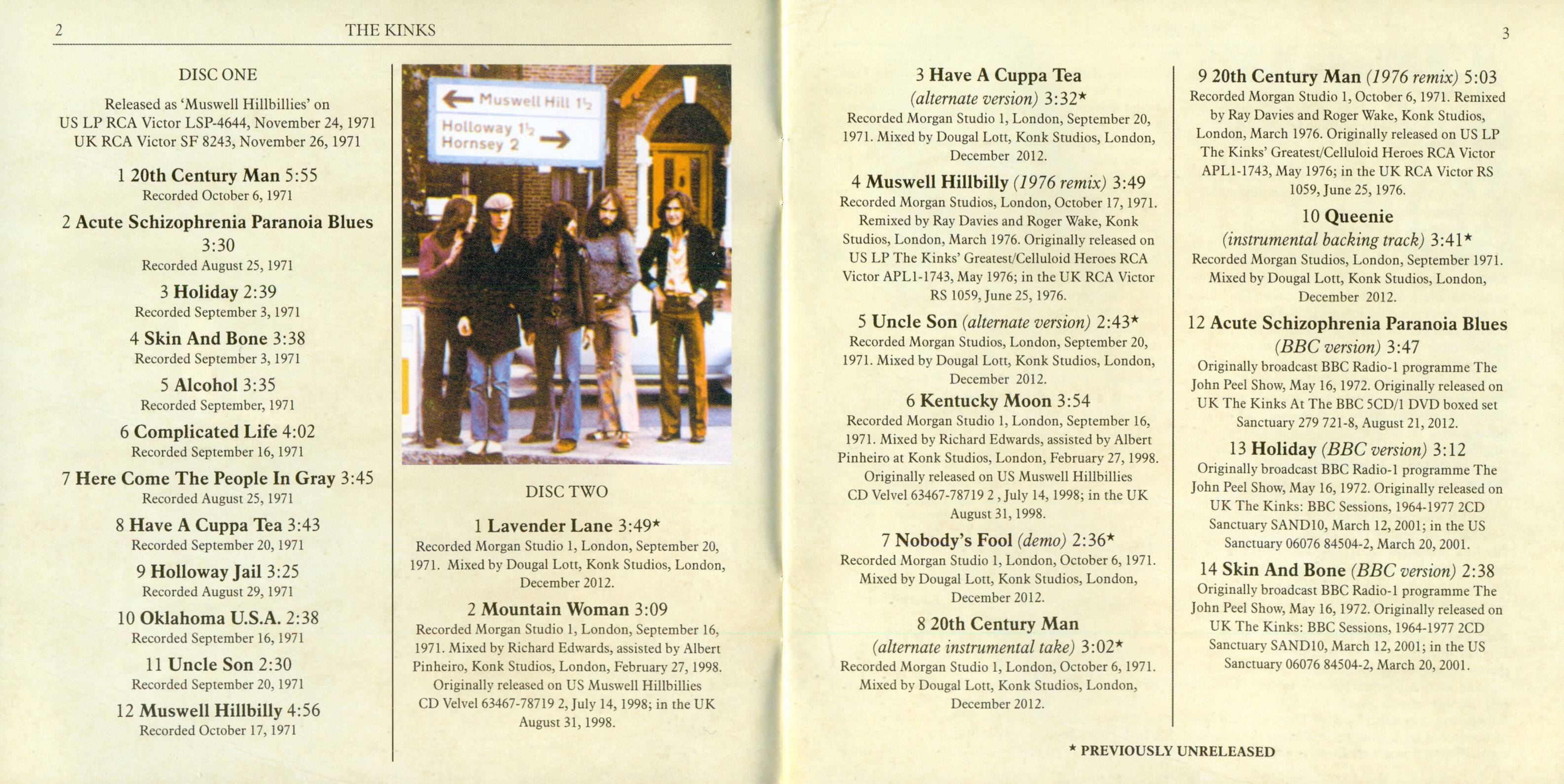 The Kinks Muswell Hillbillies (cd2) : Booklet02 JPN | CD Covers | Cover ...